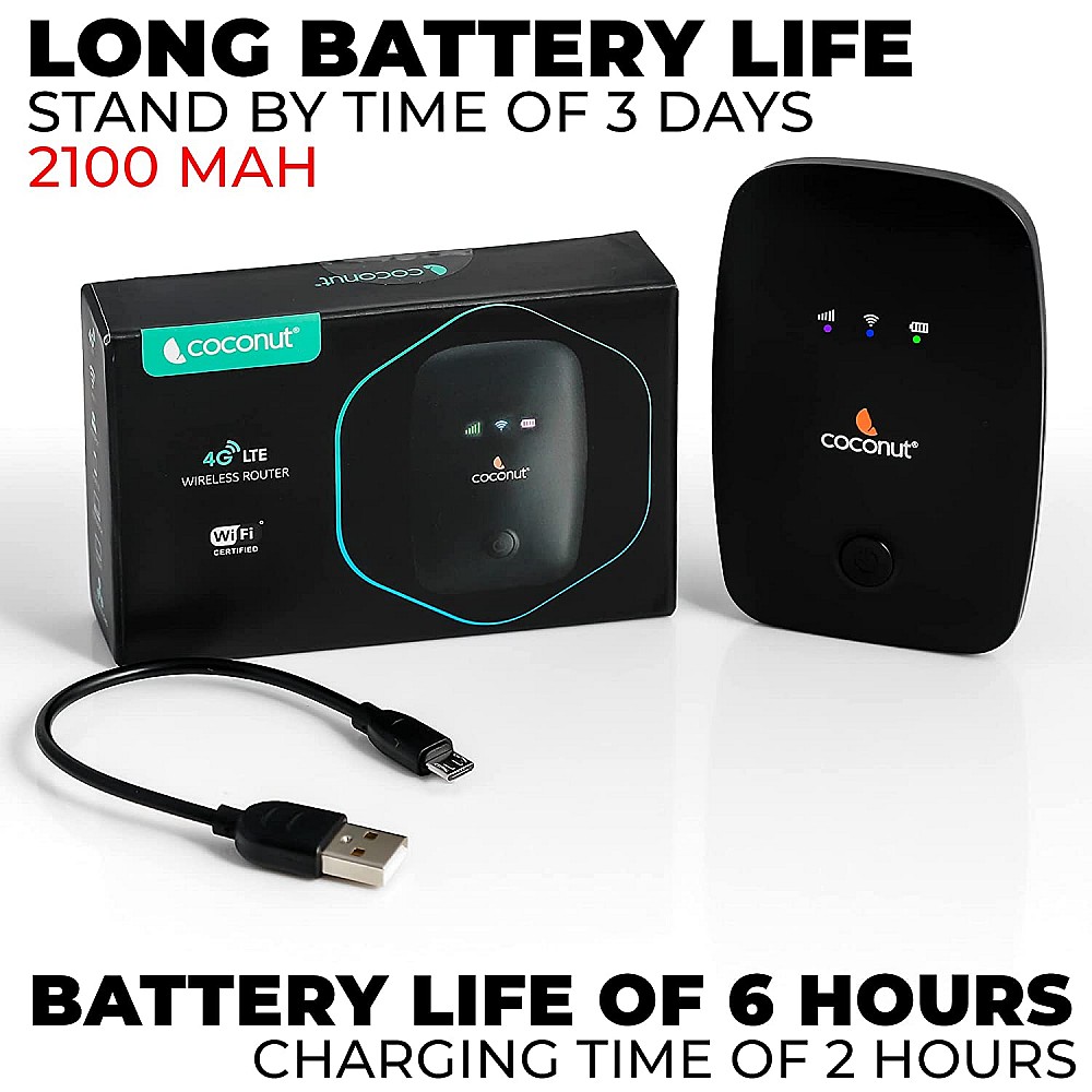 Coconut WR01 4G Wireless Router Best Price in India on thevaluestore.in