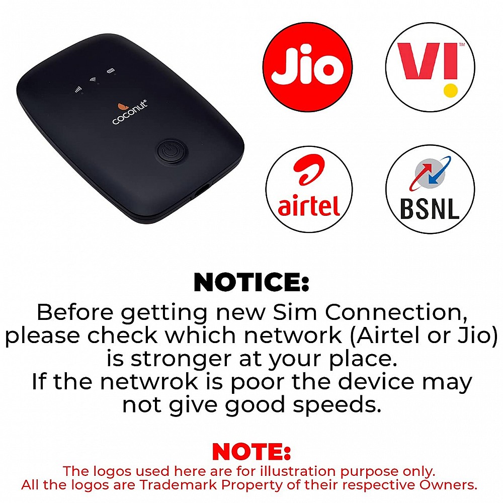 Coconut WR01 4G Wireless Router Best Price in India on thevaluestore.in