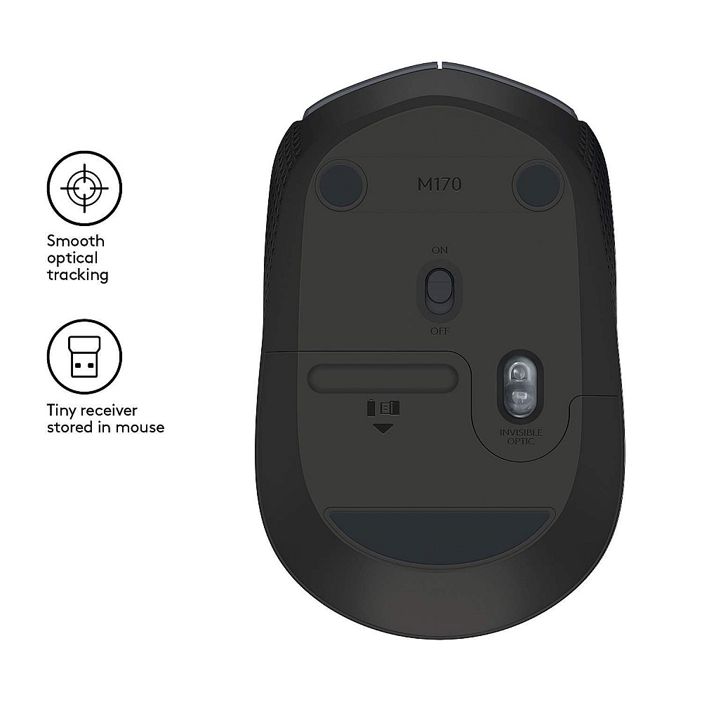 Logitech M171 Wireless Mouse (Grey) Best Price in India on Thevaluestore.in
