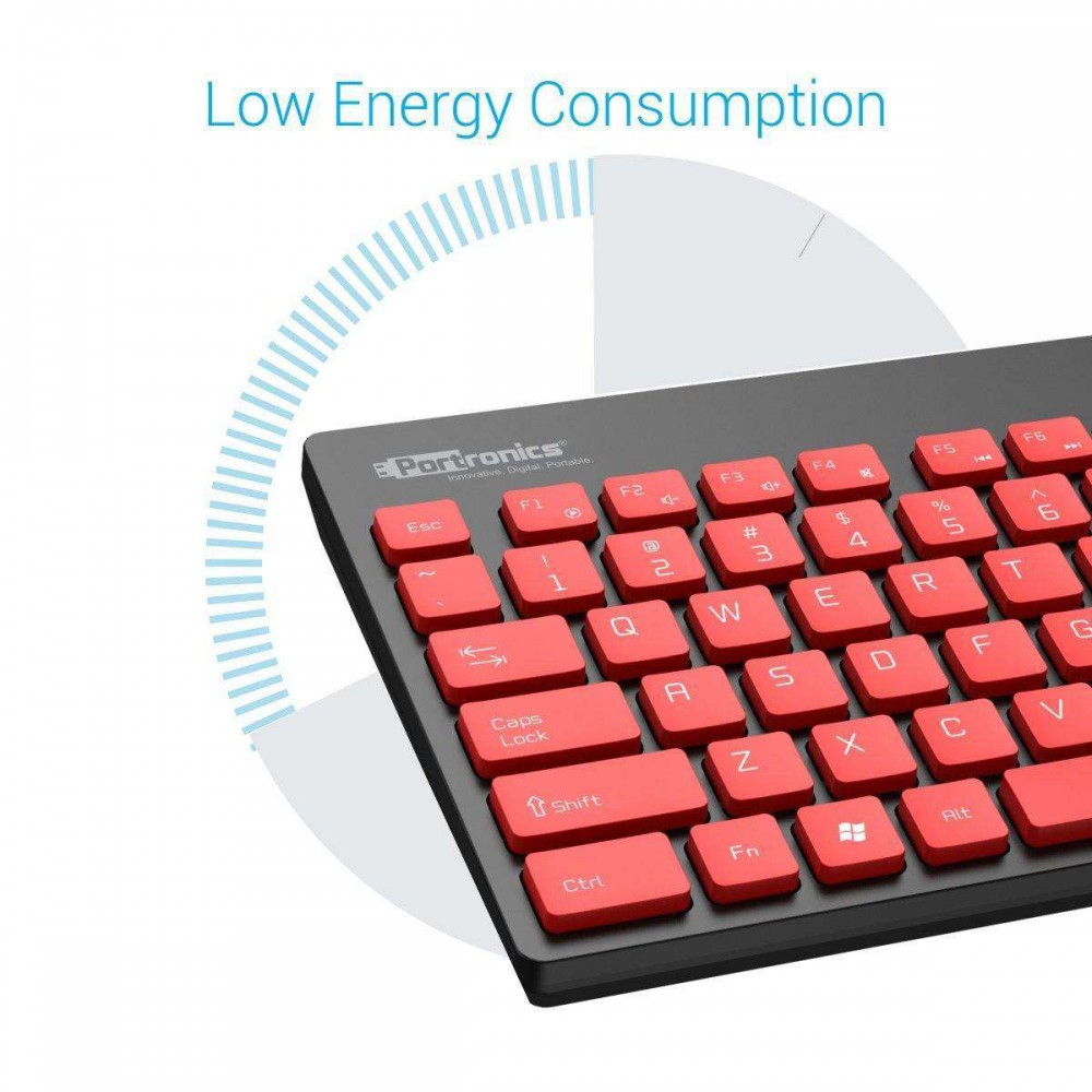 Buy Portronics Key2 Combo Black Wireless Keyboard & Mouse Best Price in ...