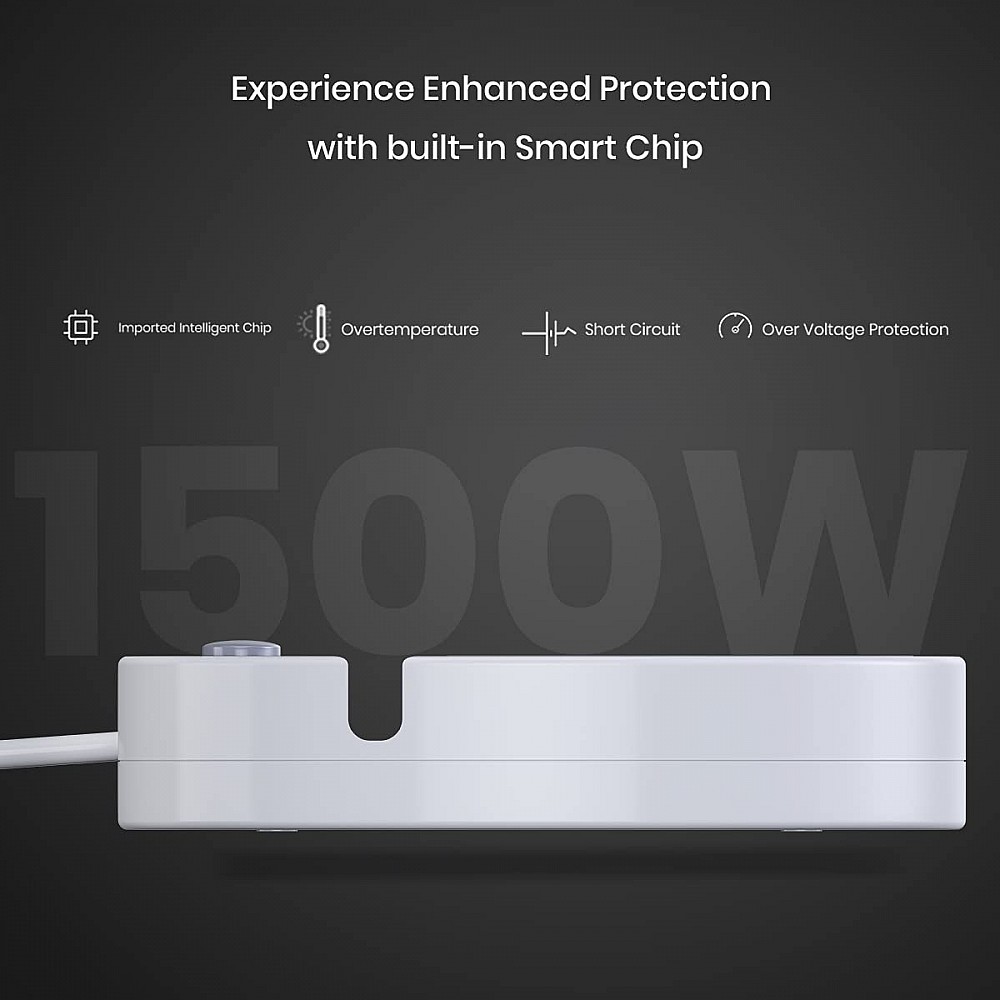 Portronics Power Plate 5 Surge Protector with USB Charging Ports ...