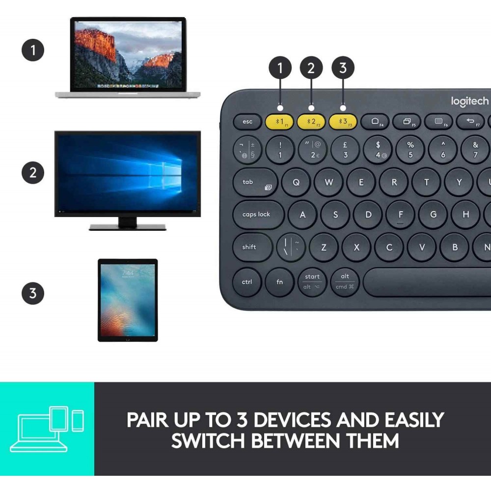 Logitech K380 Multi-Device Bluetooth Keyboard Best Price in India ...