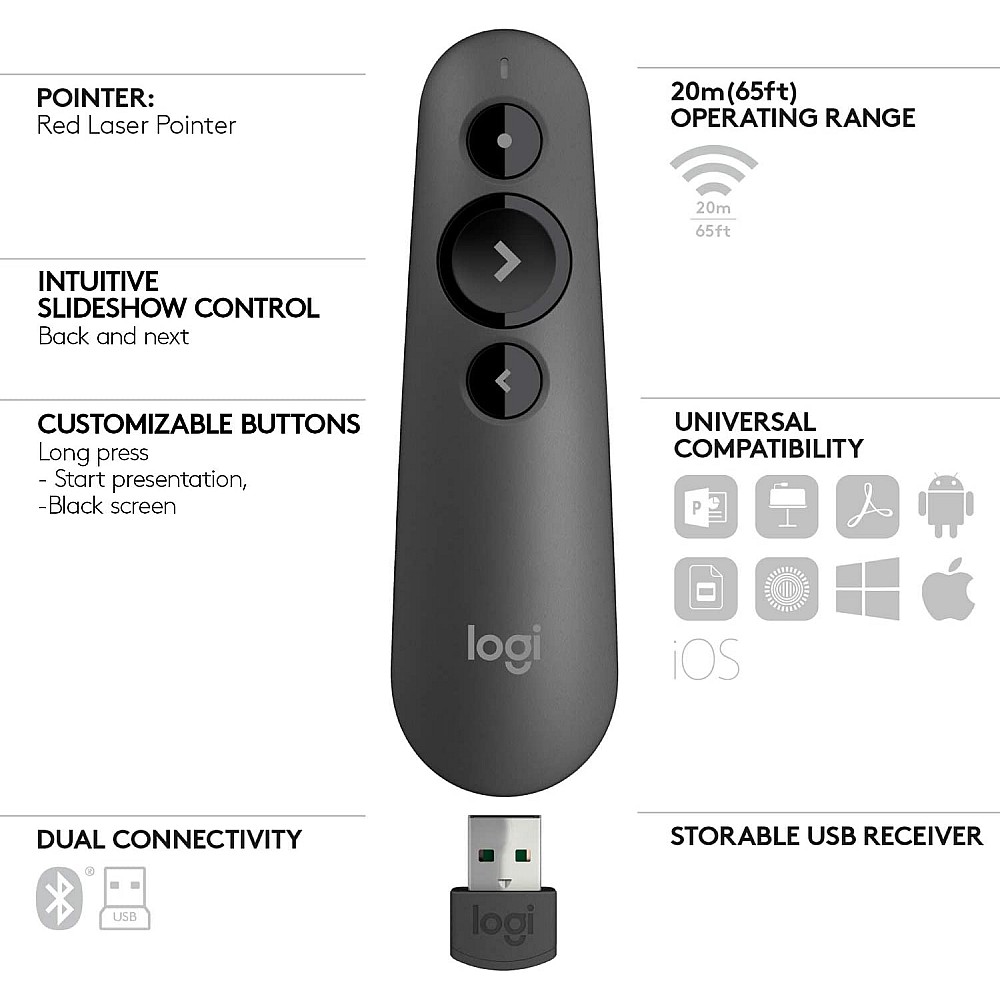 Logitech R500s Laser Presentation Remote Best Price in India on ...