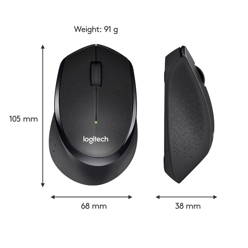 Logitech M330 Silent Plus Wireless Mouse (Black) Best Price in India