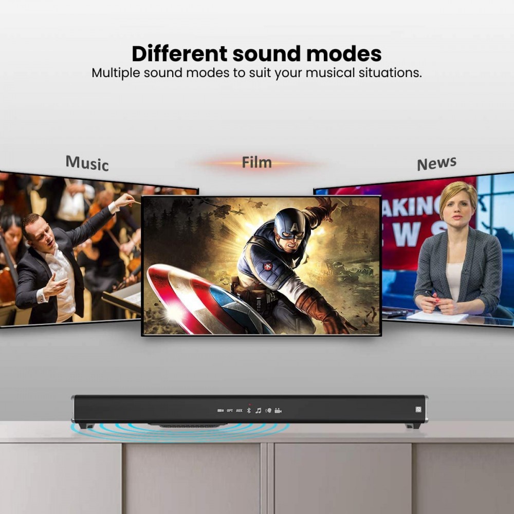 Portronics Sound Slick IV 120W Bluetooth Wireless Soundbar Best Price ...