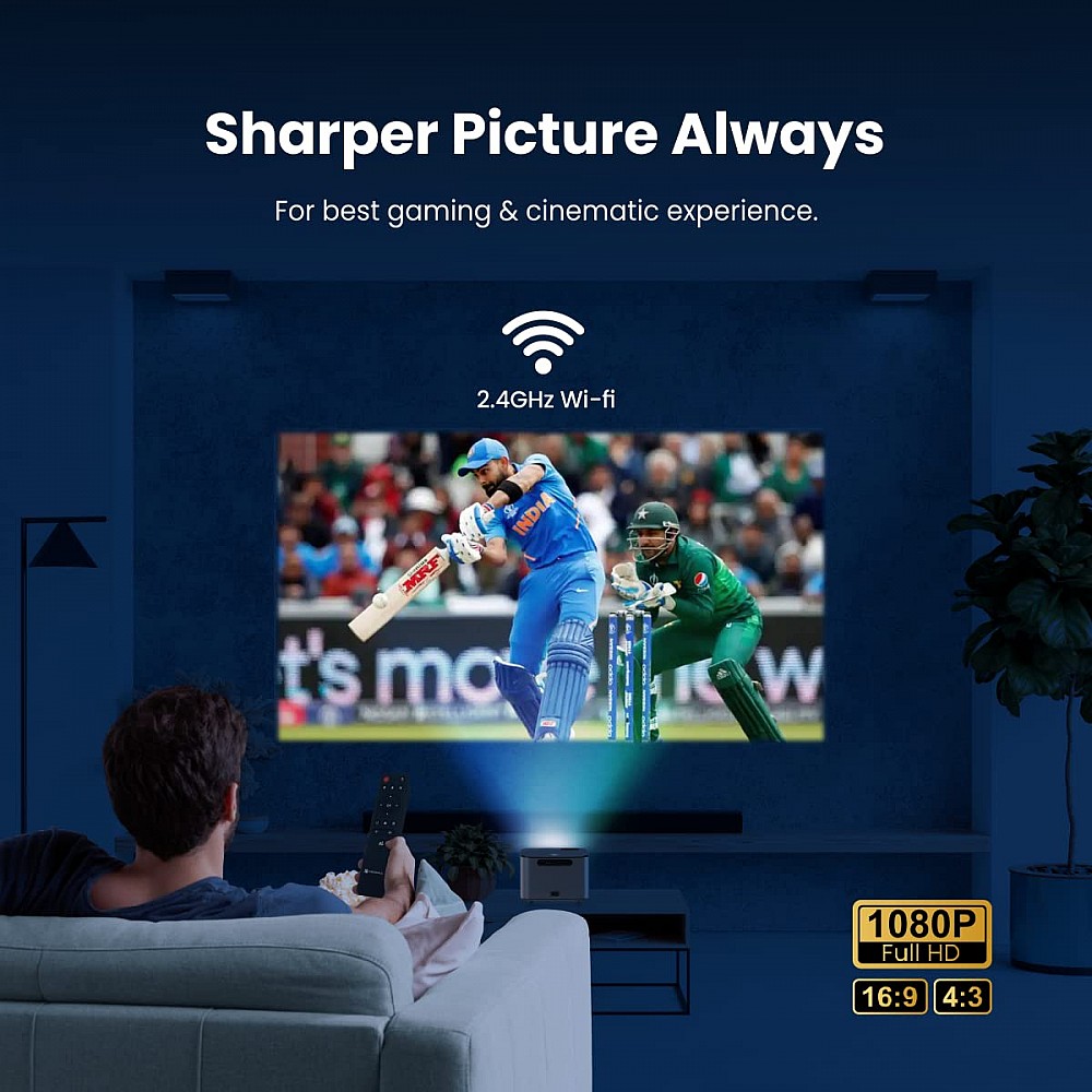 Portronics BEEM 300 Smart WiFi Projector for Home & Office - Best Price