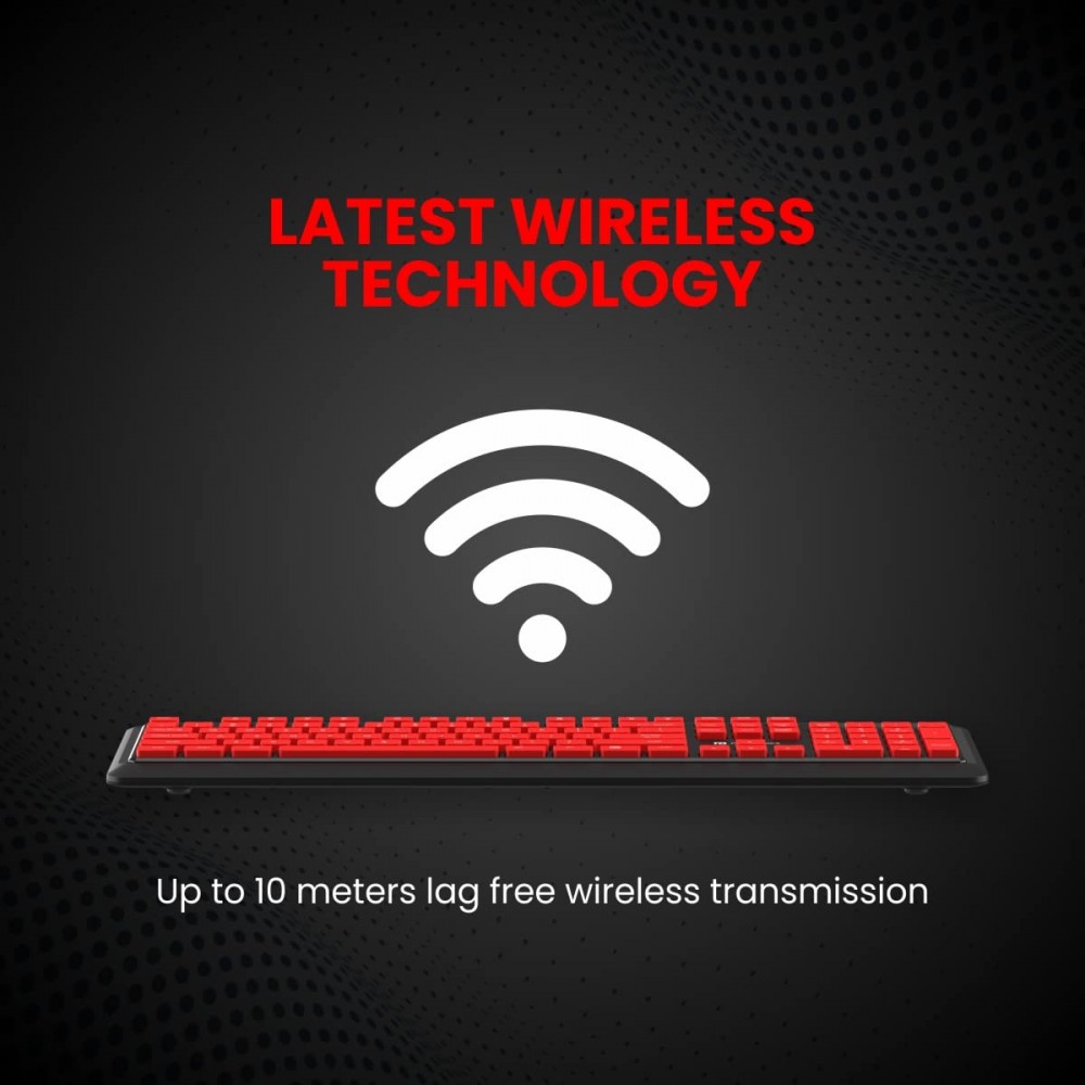 Portronics Key5 Combo Black-Red (POR-1407) Best Price on Thevaluestore.in