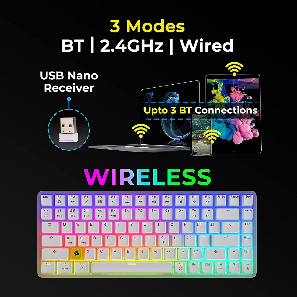 Zebronics Zeb-Max Ninja 200 RGB Mechanical Keyboard Best Price in India
