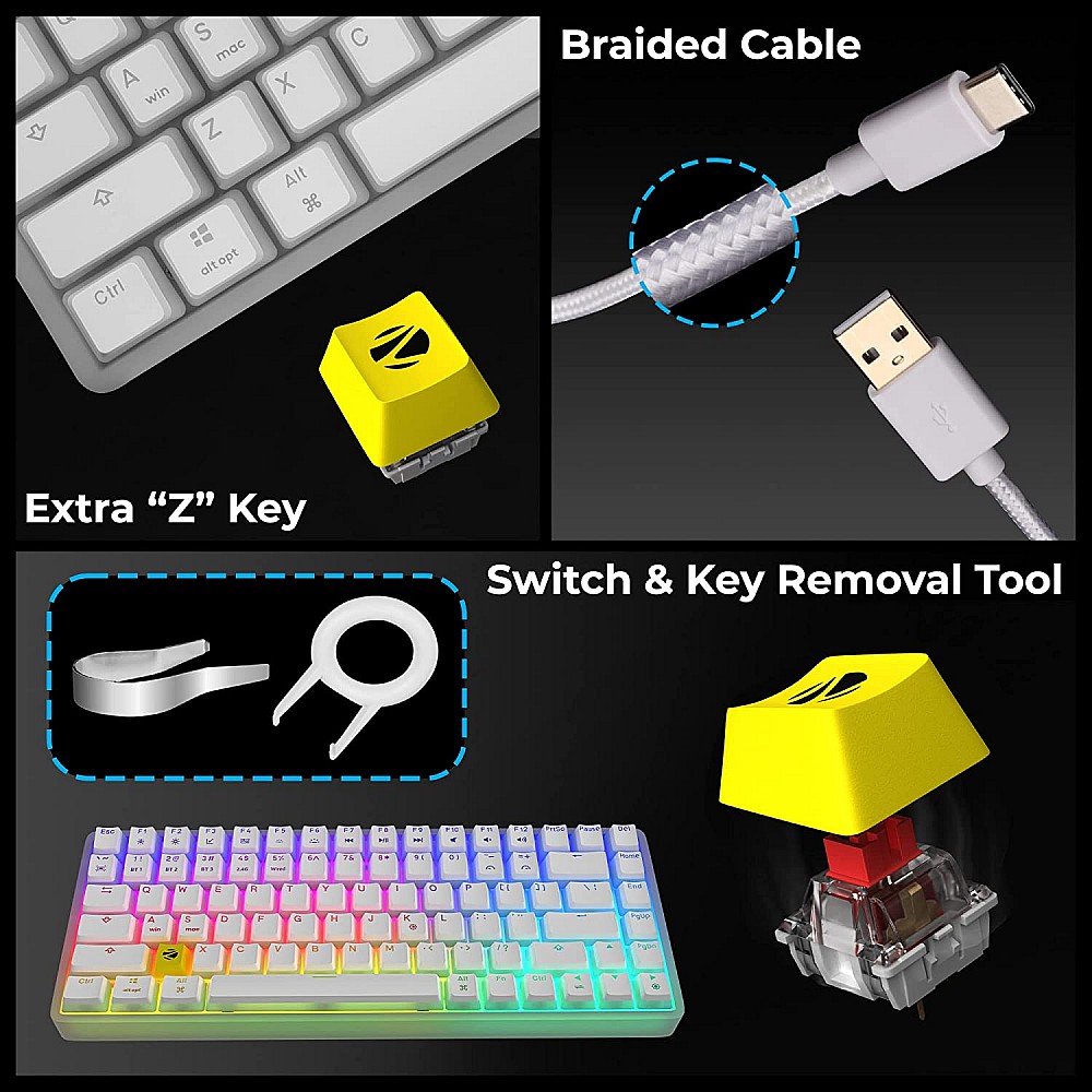 Zebronics Zeb-Max Ninja 200 RGB Mechanical Keyboard Best Price in India