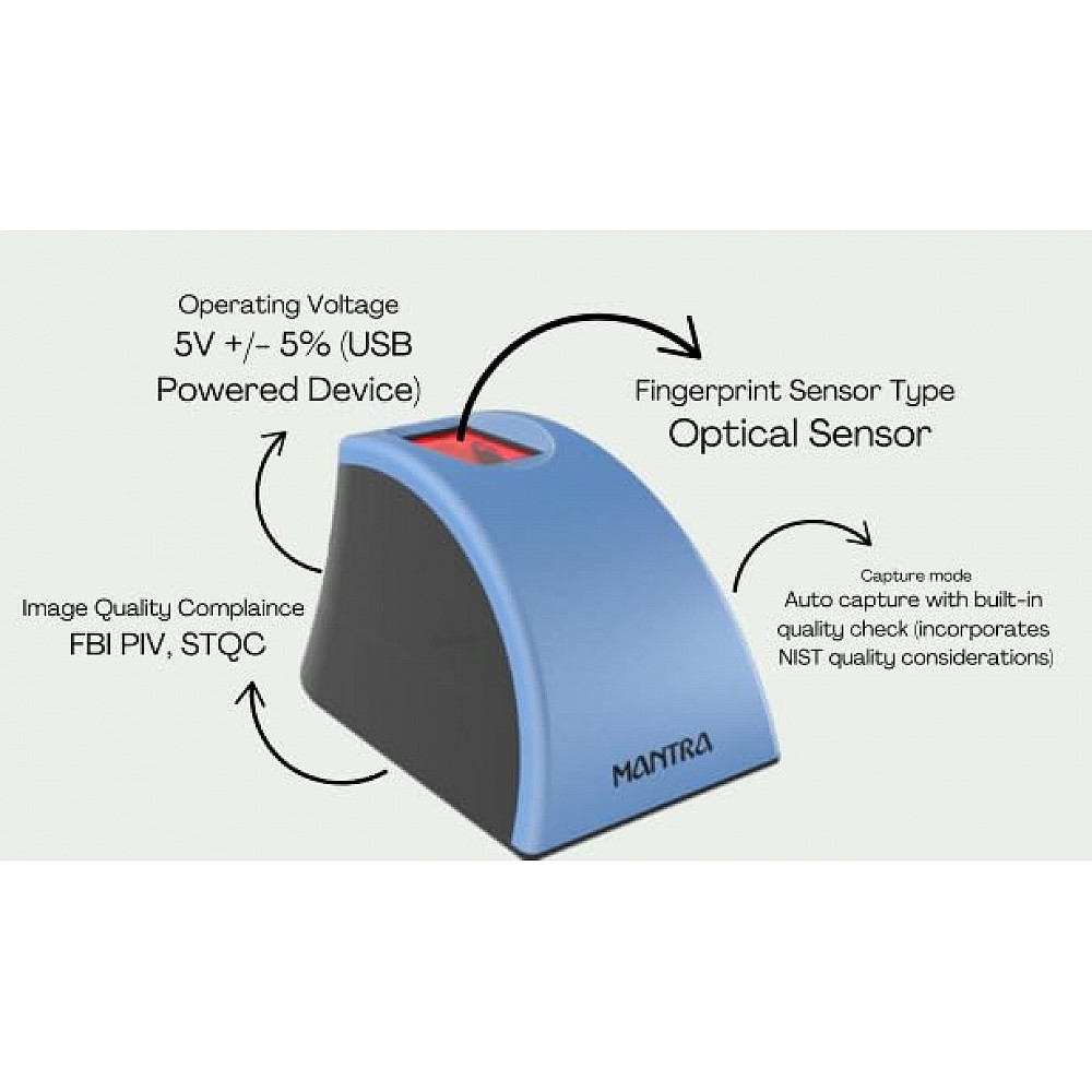 Mantra MFS110 Biometric Fingerprint Scanner Best Price in India on ...