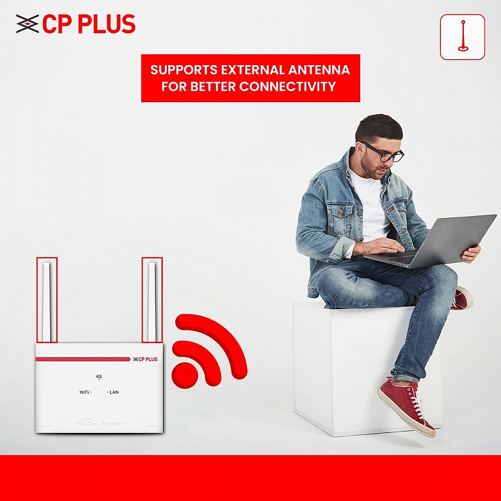 CP Plus Wireless 4G Router (CP-XR-DE21-S) Best Price in India on ...