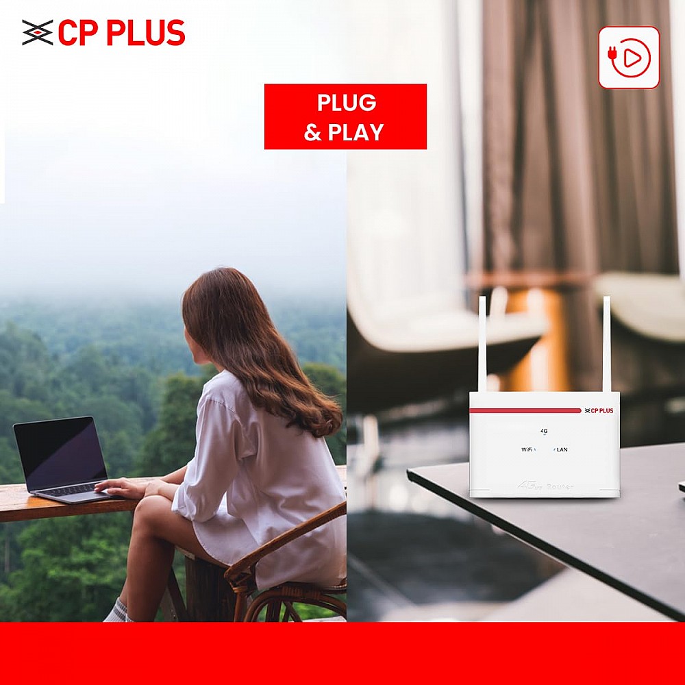 CP Plus Wireless 4G Router (CP-XR-DE21-S) Best Price in India on ...