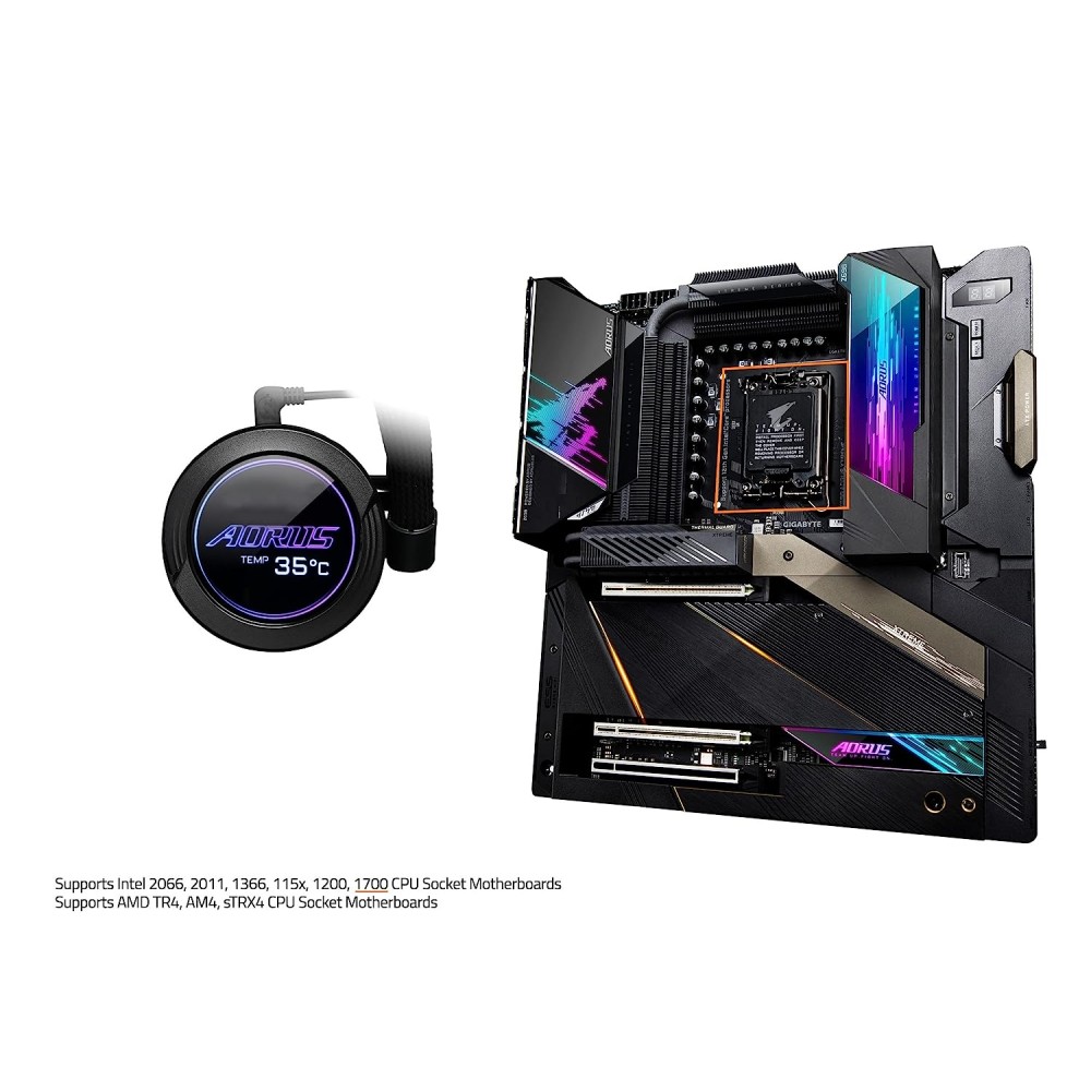 AORUS WATERFORCE X 280 AIO Liquid CPU Cooler Best Price On Thevaluestore.in