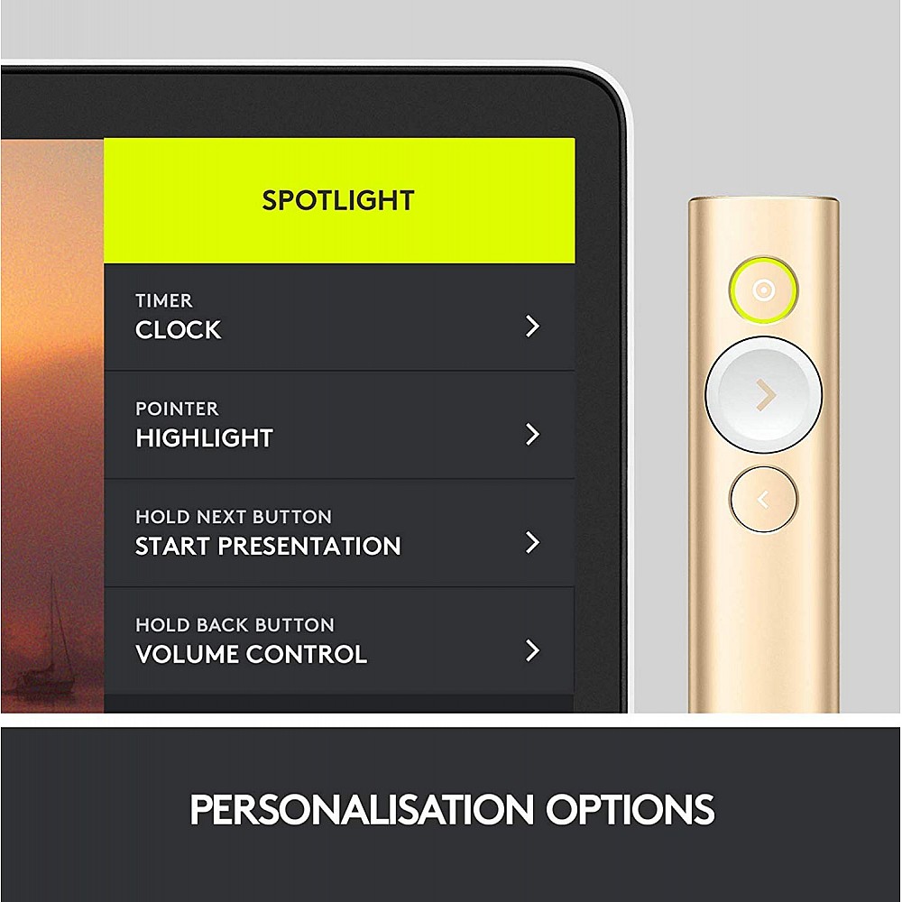 Logitech Spotlight (Gold) Laser Presentation Remote Best Price in India