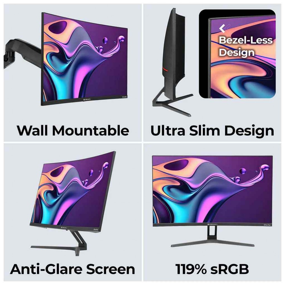 Zebronics Zeb-S27B 27 inch Curved Gaming Monitor Best Price in India ...