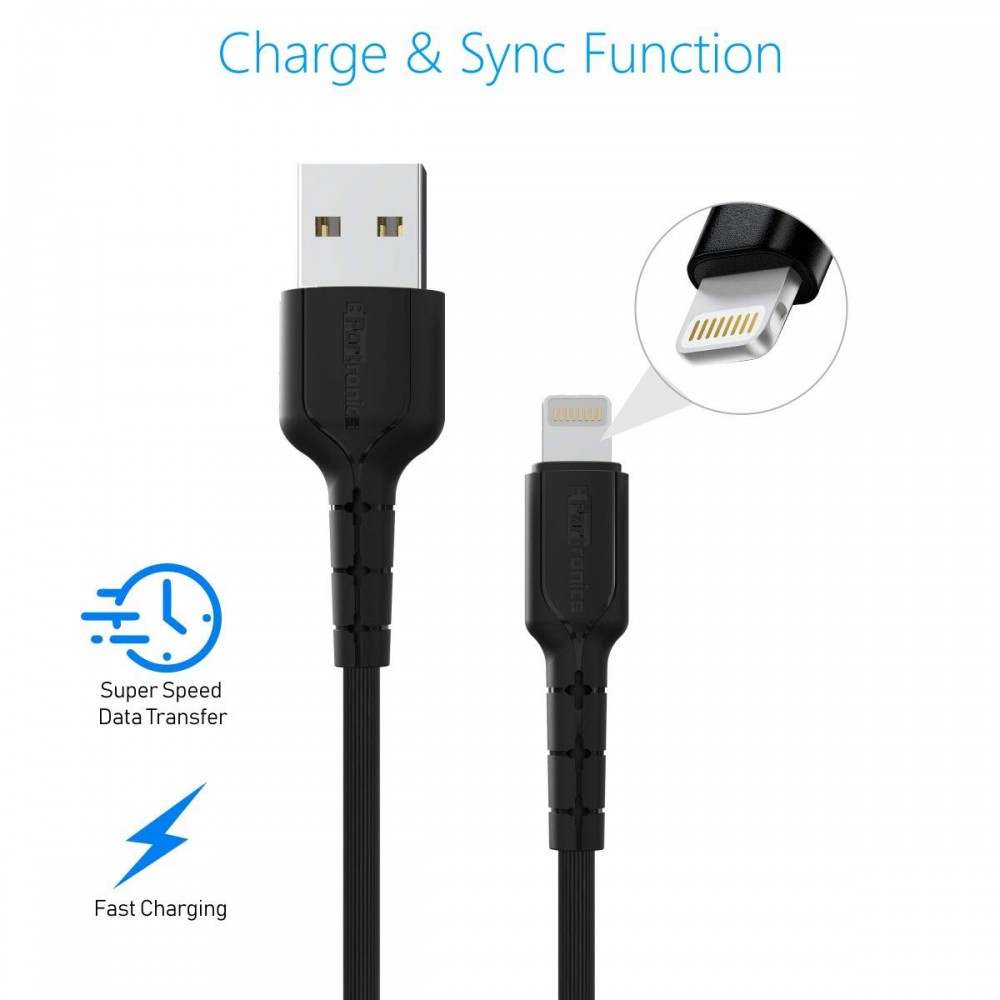 Portronics Konnect Star Lightning Cable (POR-168) Lowest Price in India