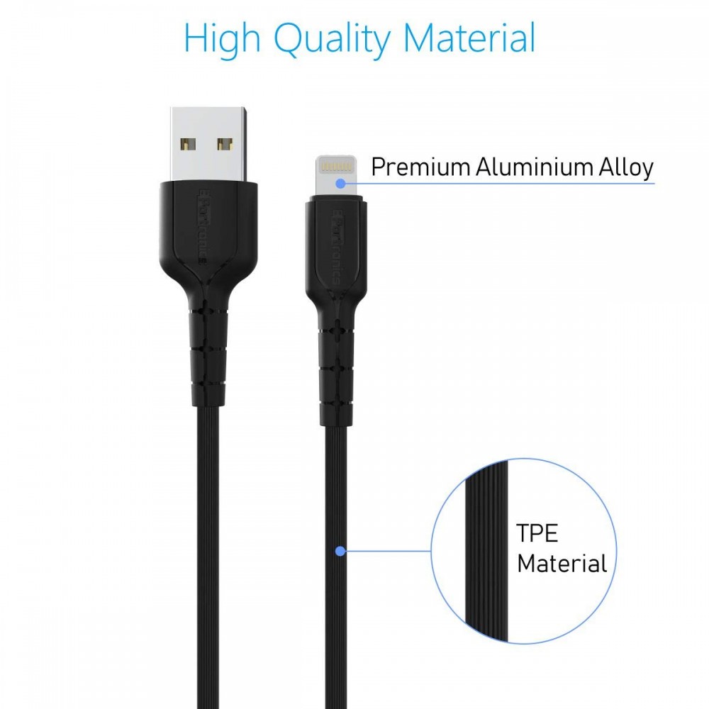 Portronics Konnect Star Lightning Cable (POR-168) Lowest Price in India