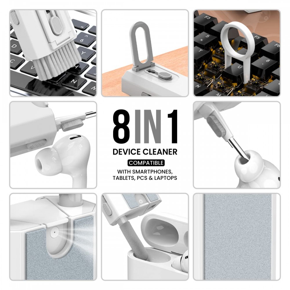 Portronics Clean M 8-in-1 Gadget Cleaning Kit Best Price on Thevaluestore