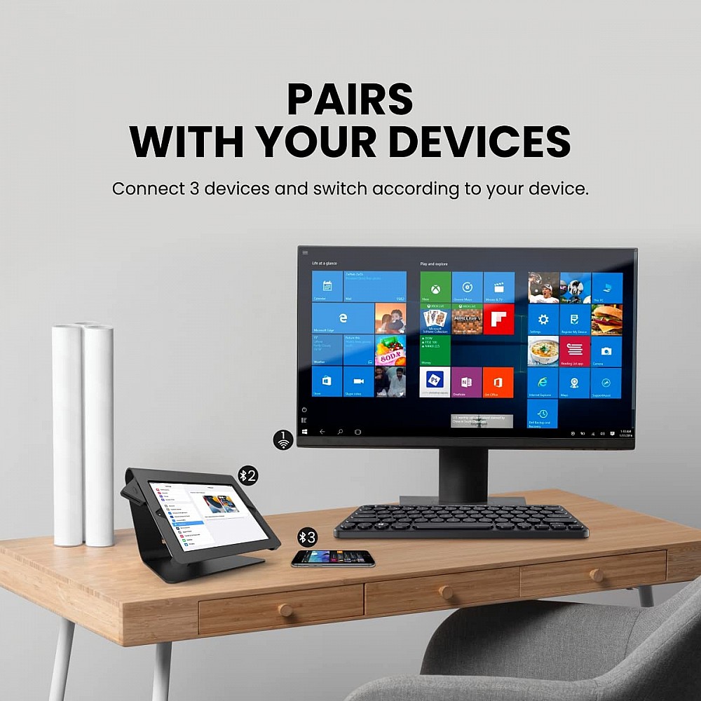 Buy Portronics Bubble Multimedia Wireless Keyboard (POR-1677) at Best Price