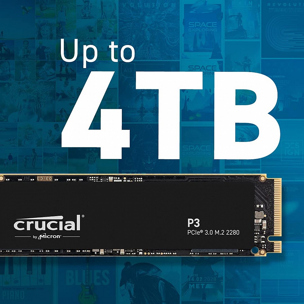 Crucial P3 1TB NVMe M.2 SSD Best Price in India on Thevaluestore.in|CT1000P3SSD8