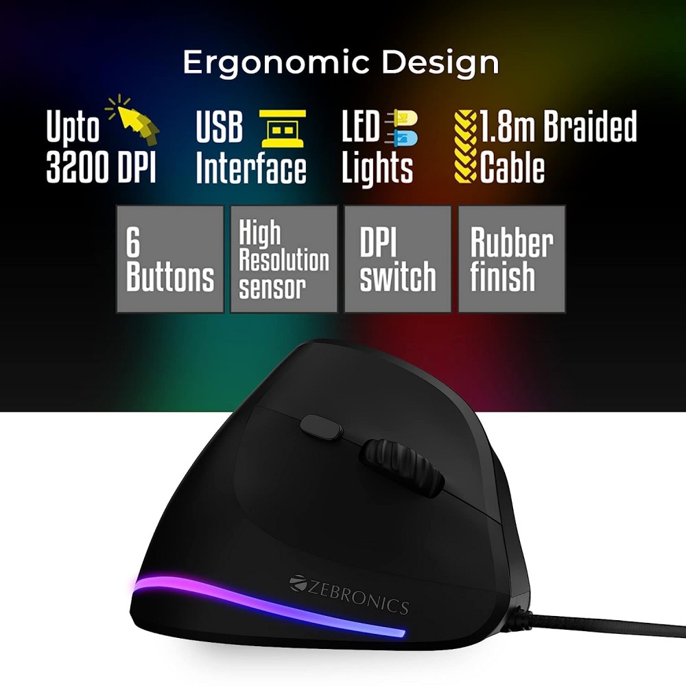 Zebronics Zeb-cozy Best Price in Inda on Thevaluestore.in | Wired mouse