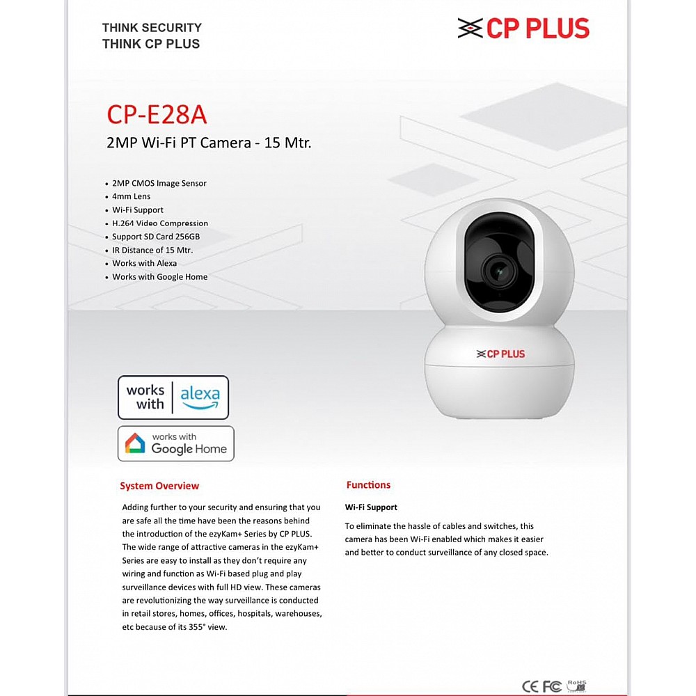 CP Plus CP-E28A Full HD Wi-fi Camera Best Price in India on Thevaluestore.in