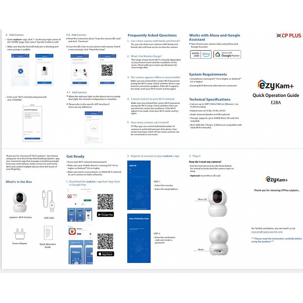 CP Plus CP-E28A Full HD Wi-fi Camera Best Price in India on Thevaluestore.in