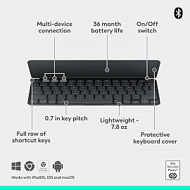 Logitech Keys-to-GO2 Portable Wireless iPad Keyboard Best Price on ...