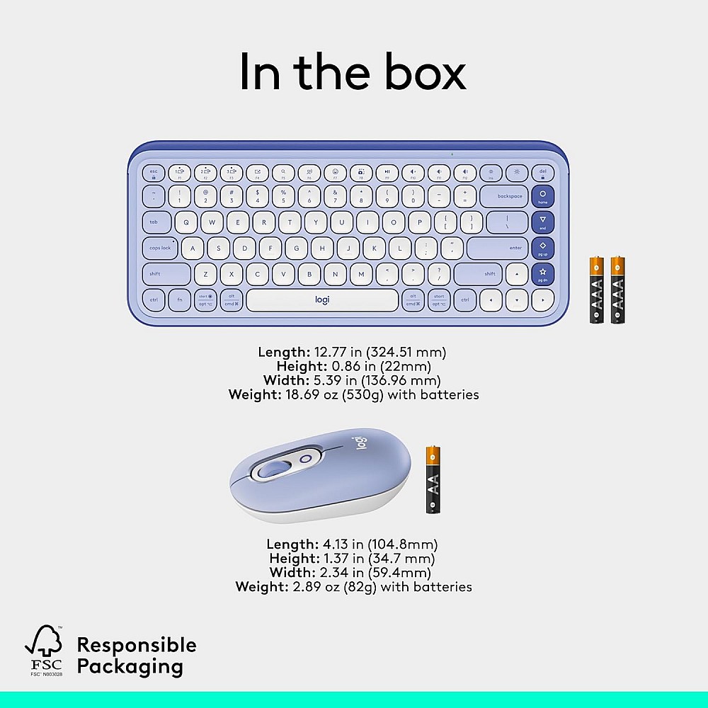 Logitech POP ICON Combo (Lilac & Off White) Best Price in India on ...