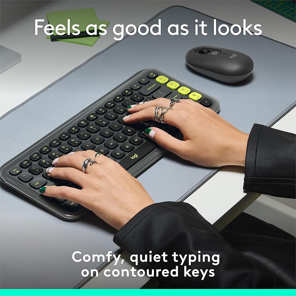 Logitech POP Icon Keys Bluetooth Keyboard (Graphite) Best Price in India