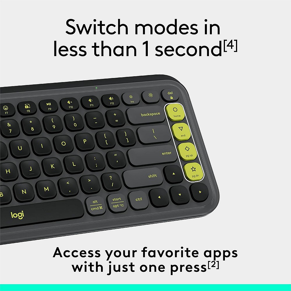 Logitech POP Icon Keys Bluetooth Keyboard (Graphite) Best Price in India