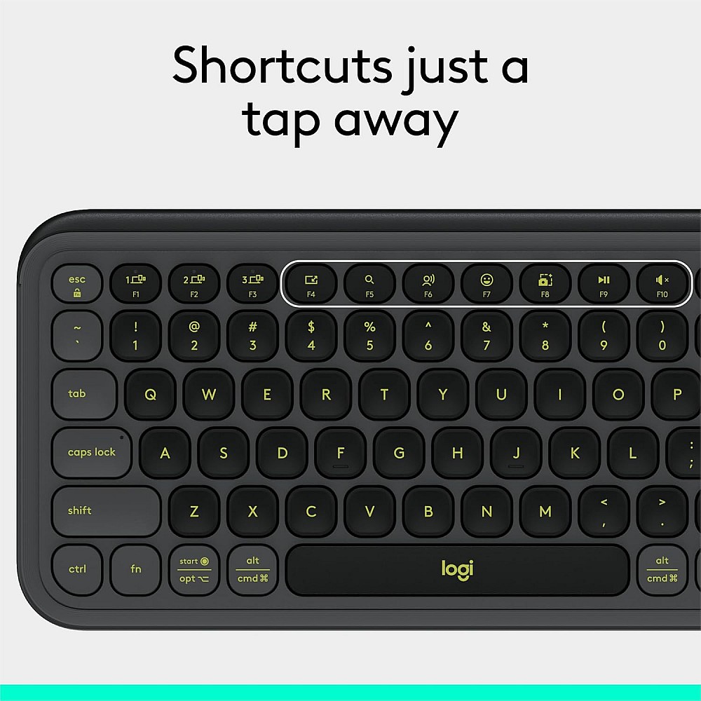 Logitech POP Icon Keys Bluetooth Keyboard (Graphite) Best Price in India