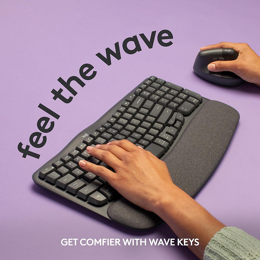 Logitech Wave Keys Graphite Best Price In India Wireless Ergonomic