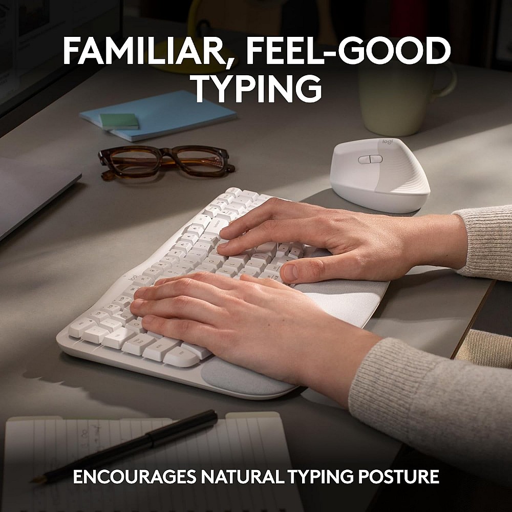 Logitech Wave Keys (Off White) Best Price in India (Wireless Ergonomic ...