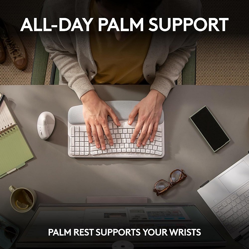 Logitech Wave Keys (Off White) Best Price in India (Wireless Ergonomic ...