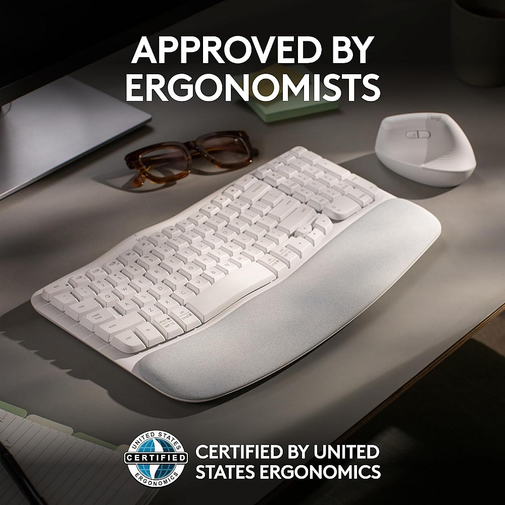 Logitech Wave Keys (Off White) Best Price in India (Wireless Ergonomic ...
