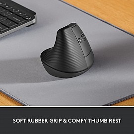 Logitech Lift (Graphite) Best Price in India | Vertical Ergonomic Mouse