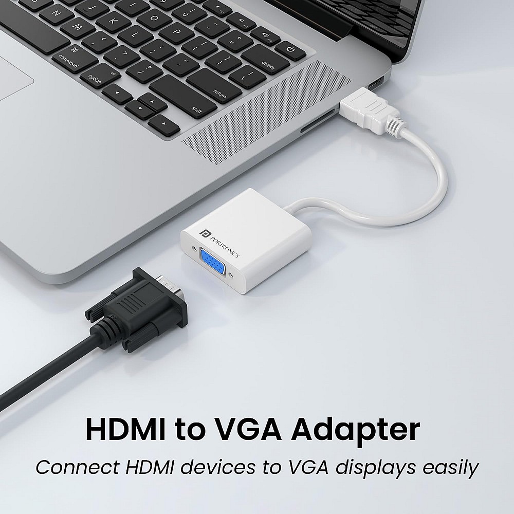 Portronics DigiBridge HDMI to VGA Converter Best Price in India on ...