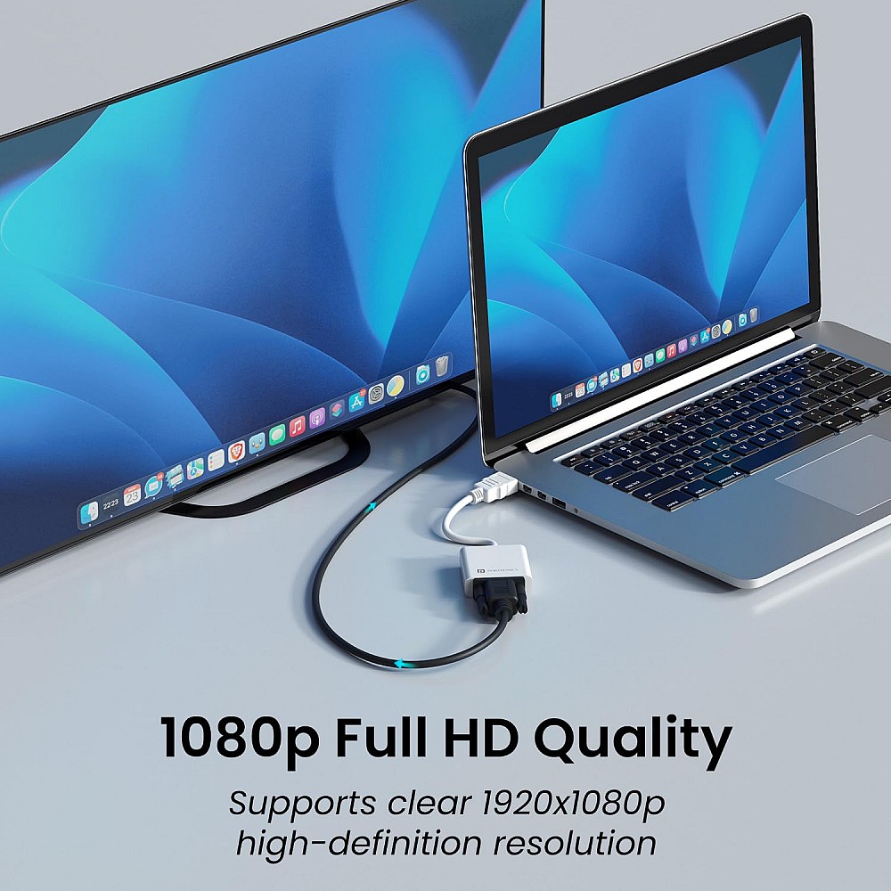 Portronics DigiBridge HDMI to VGA Converter Best Price in India on Thevaluestore