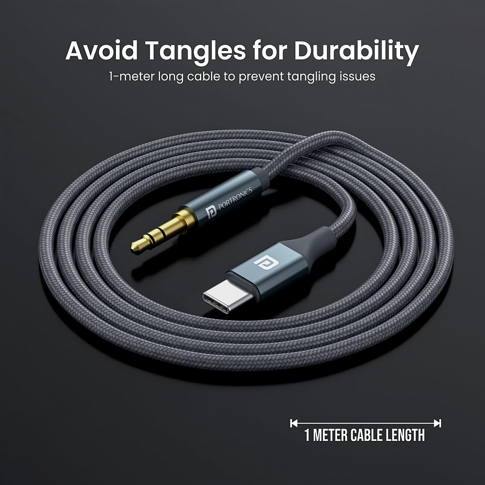 Portronics ikonnect C+ Aux Cable Stand Best Price in India on ...