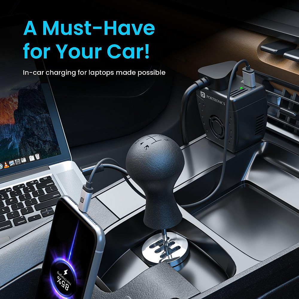 Portronics Car Power-II Car Inverter Best Price in India on Thevaulestore