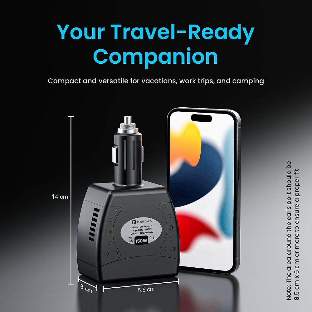 Portronics Car Power-II Car Inverter Best Price in India on Thevaulestore
