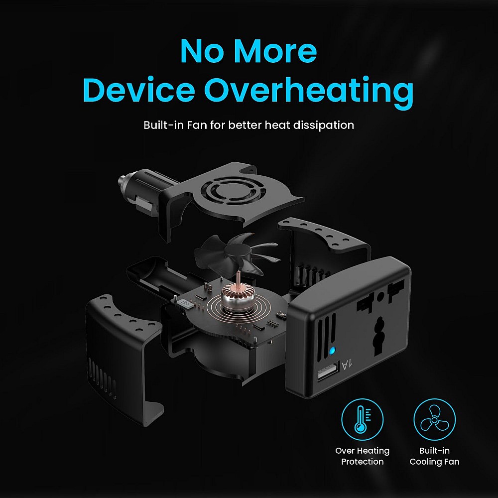 Portronics Car Power-II Car Inverter Best Price in India on Thevaulestore