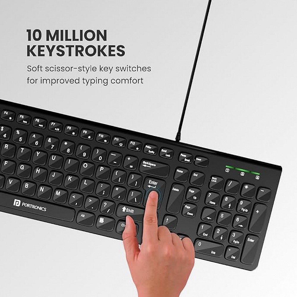 Portronics Ki-Pad 2 USB Wired Keyboard Best Price in India on ...