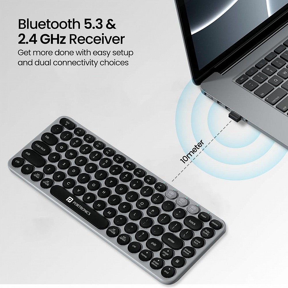 Portronics Bubble 2.0 Wireless Keyboard Best Price in India on ...