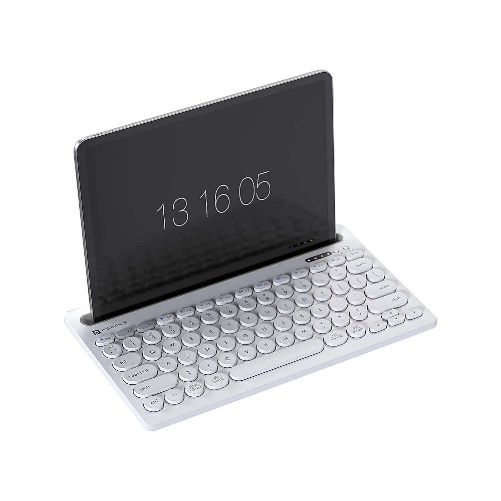 Portronics Bubble Dock Wireless Keyboard (White) Best Price in India