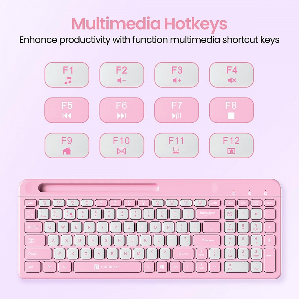 Portronics Bubble Square Wireless Keyboard Best Price in India on ...