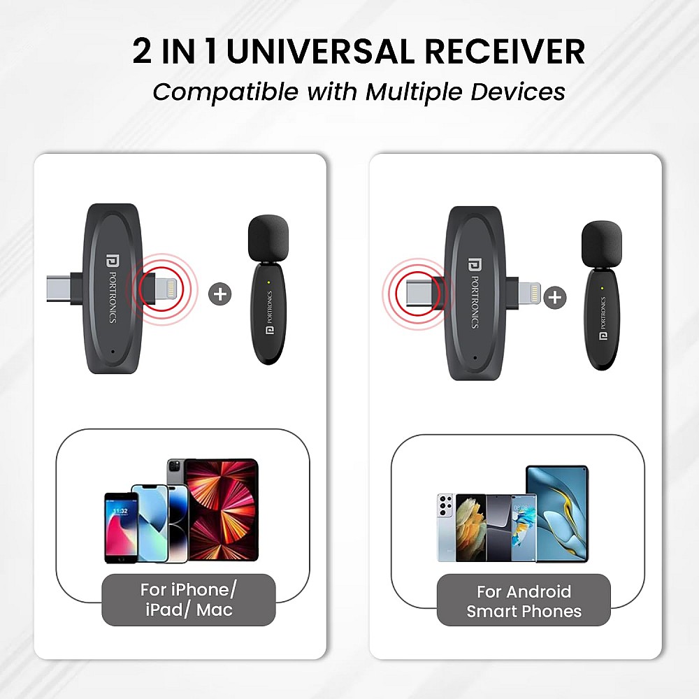 Portronics Vlogmate Wireless Microphone Best Price in India on ...