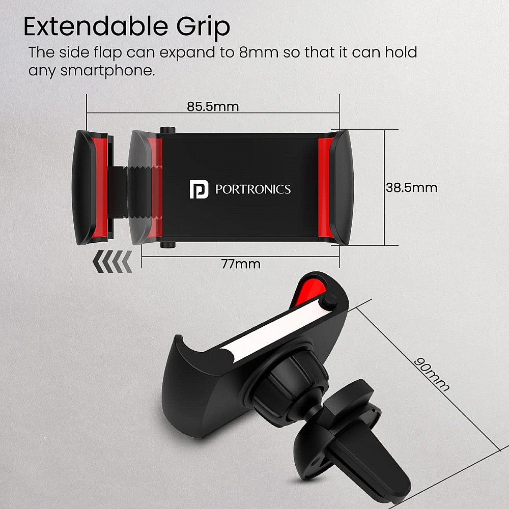 Portronics Clamp 2 Car Mobile Holder Best Price in India on ...