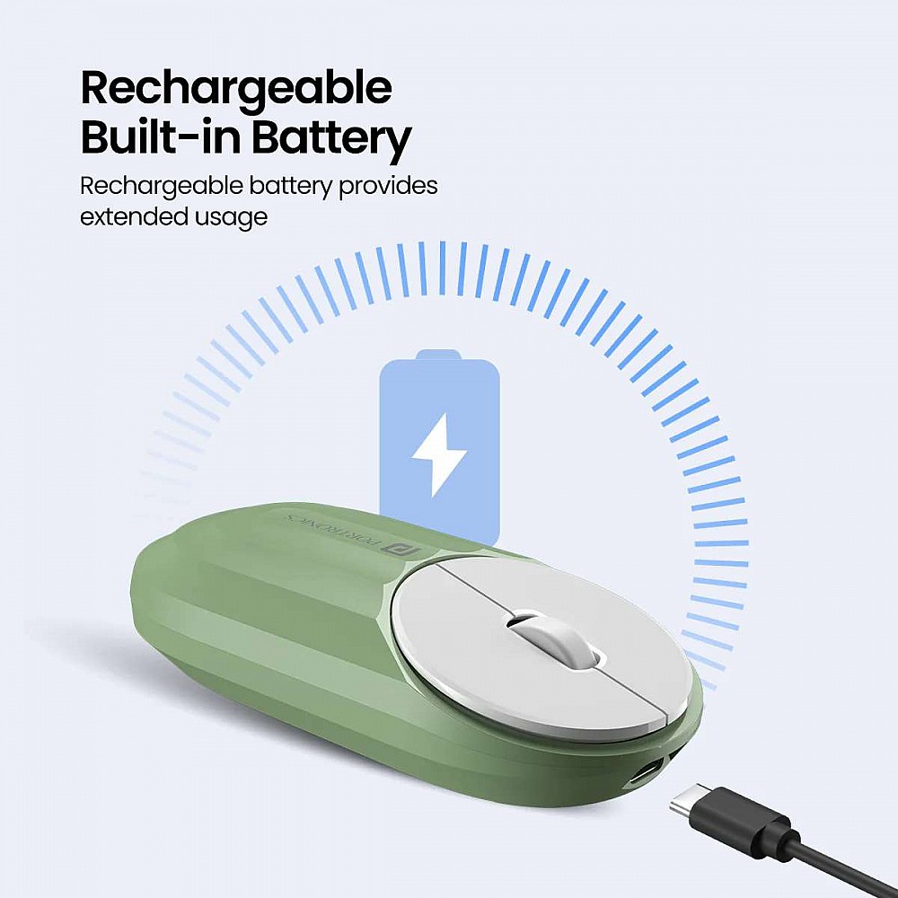 Portronics Toad 6 Bluetooth Mouse Green Best Price in India on ...